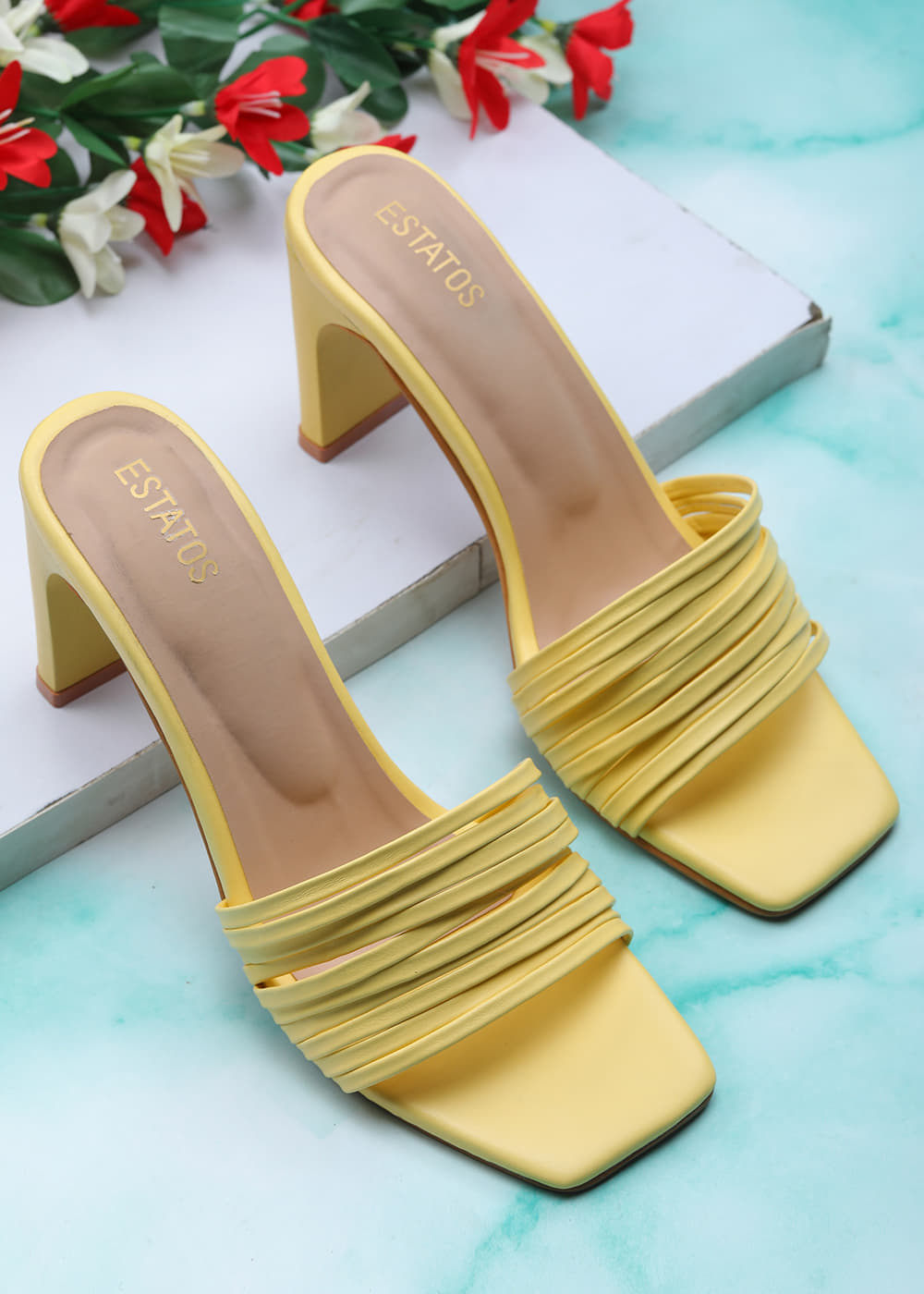 Get Platform Heels Yellow Sandals at ₹ 849 | LBB Shop
