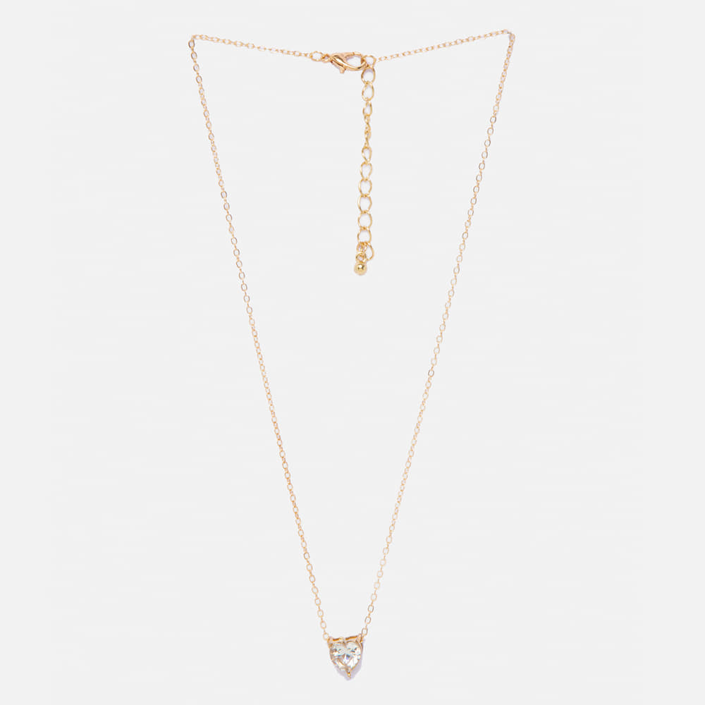Get Arabella Golden Pendant Necklace at ₹ 399 | LBB Shop