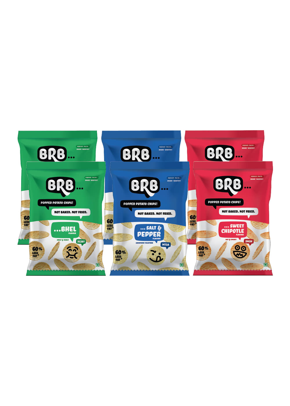 Get Potato Chips - Bhel, Sweet Chipotle and Salt & Pepper - Pack of 6 ...