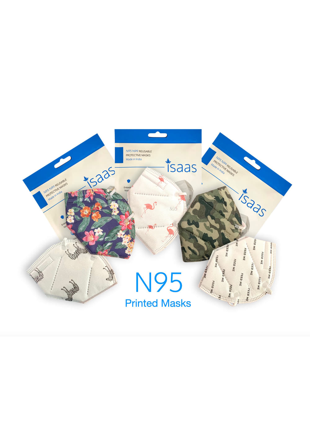Get N95 Assorted Printed Masks (Box of 10) at ₹ 695 | LBB Shop
