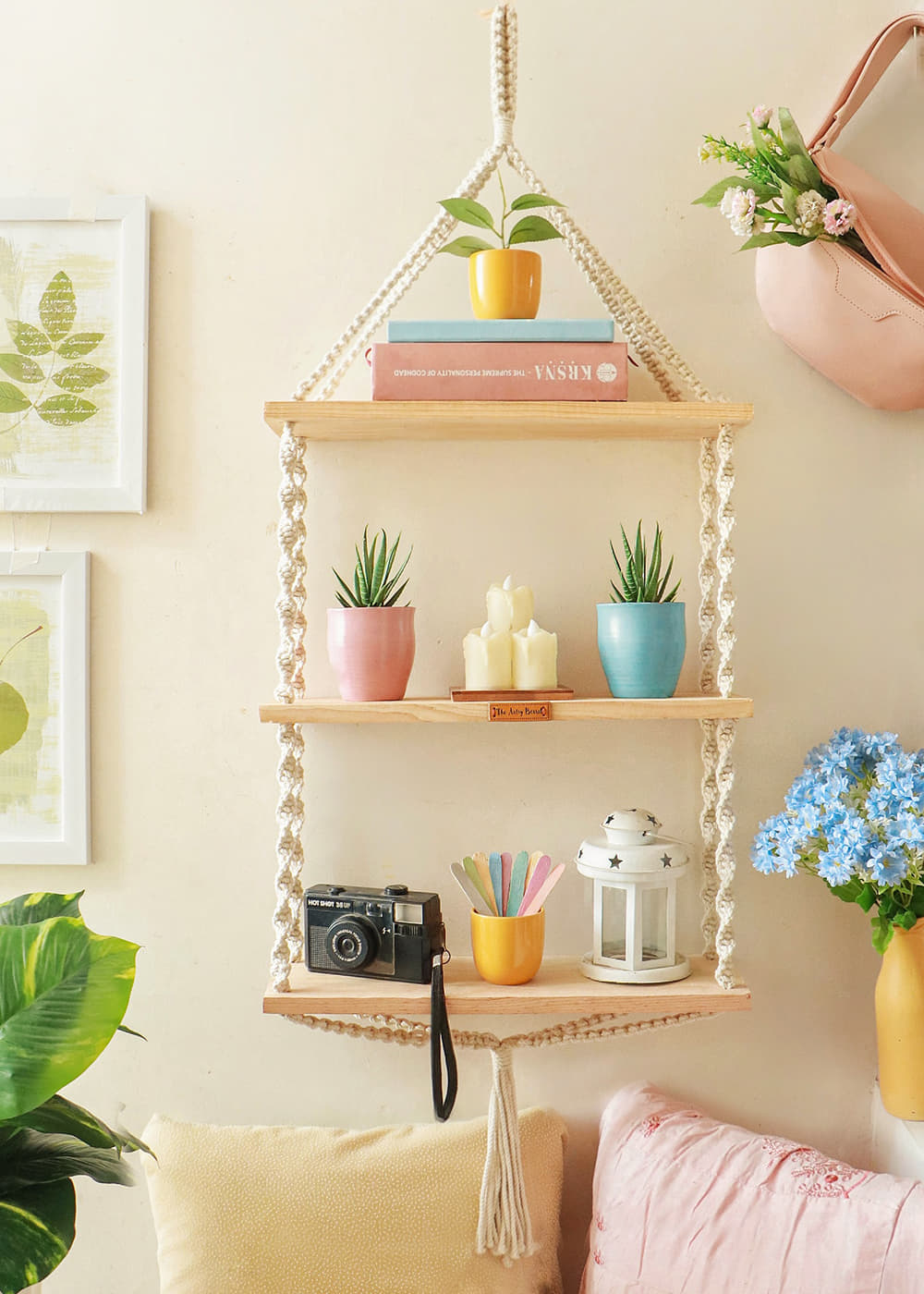 Get Boho 3 Layered Wall Shelf at ₹ 1599 | LBB Shop