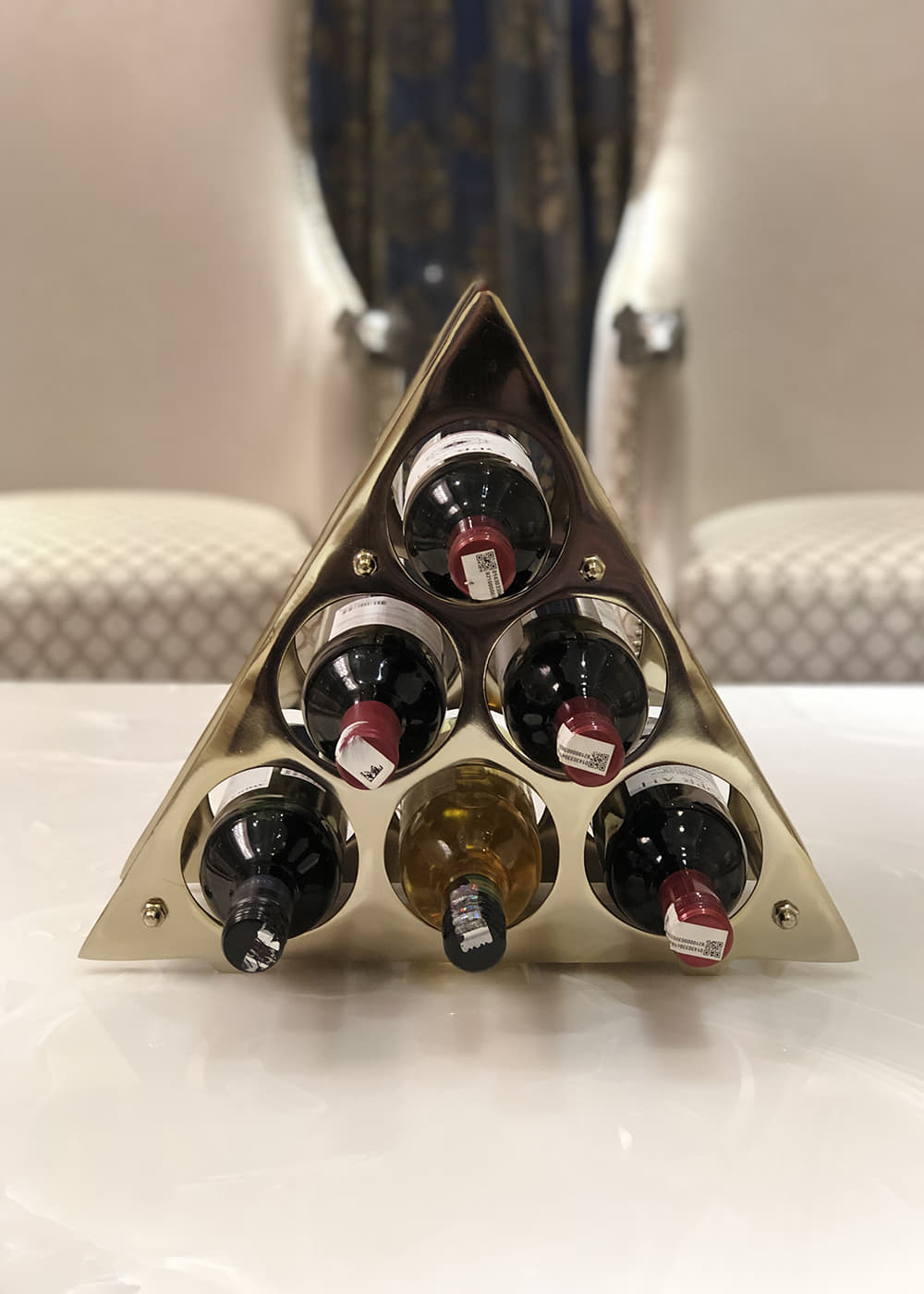 Get Wine Rack Triangular 6 Bottles at ₹ 1599 | LBB Shop