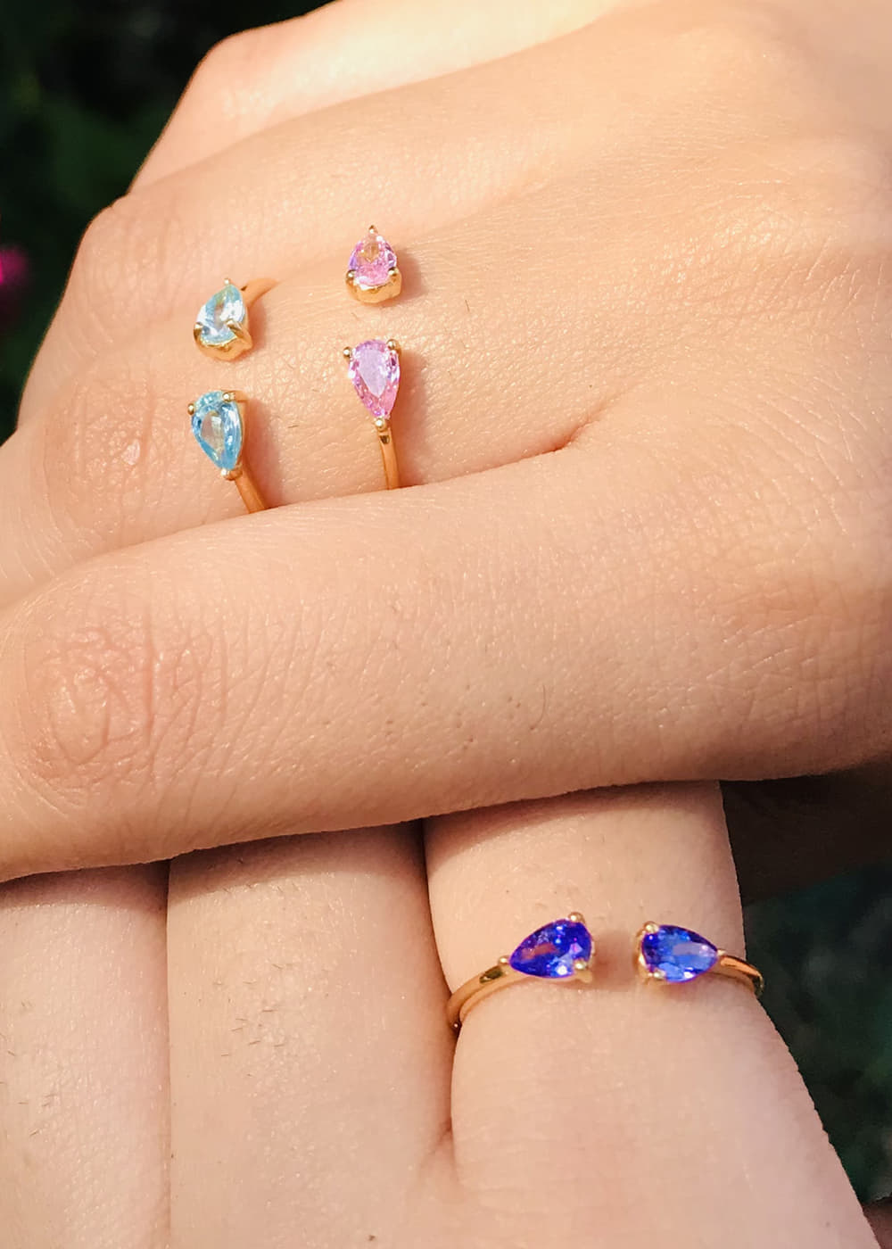 Get Twin Pear Finger Open Ring at ₹ 900 | LBB Shop