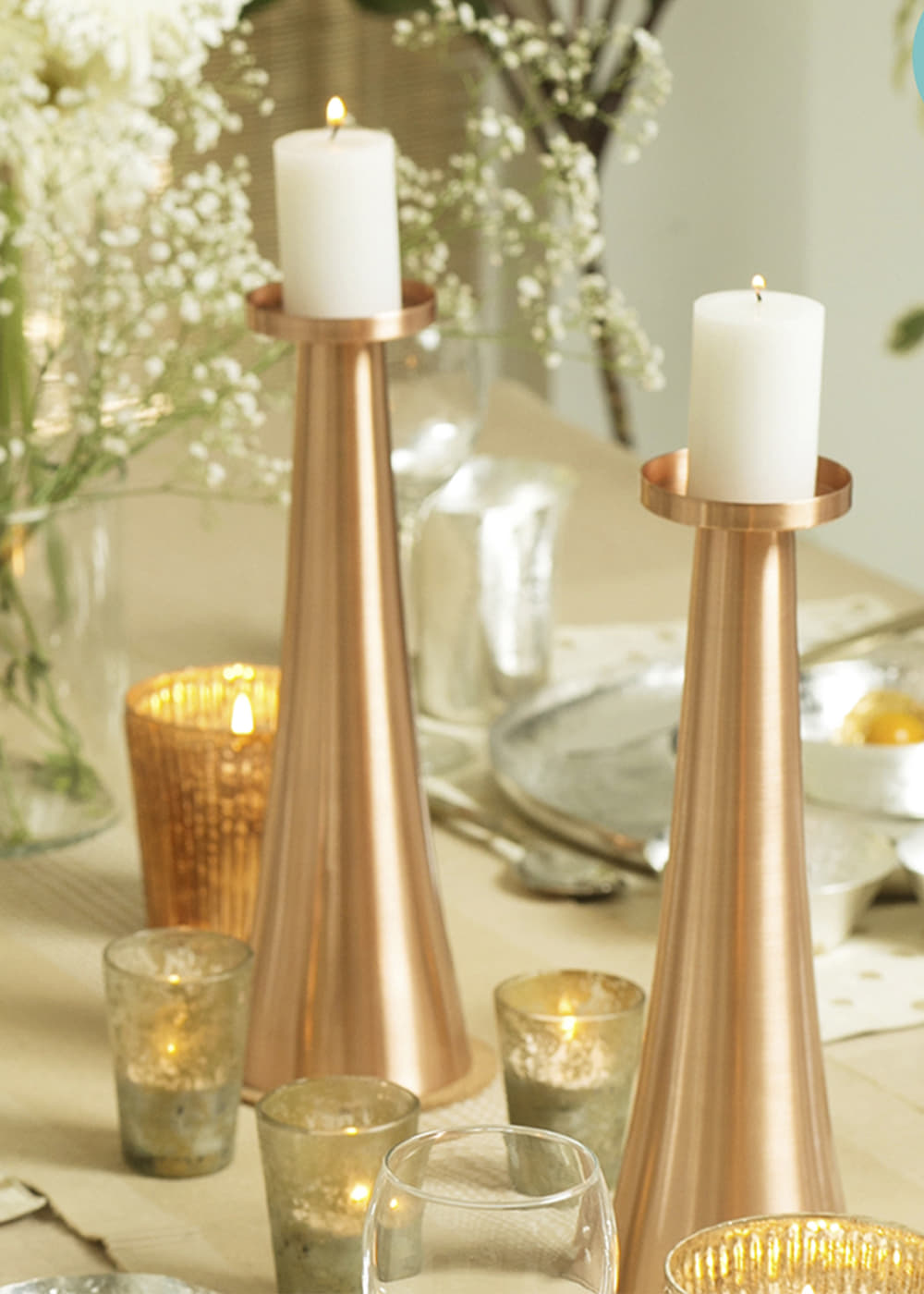 Get Copper Monolith Candle Stand at ₹ 2900 | LBB Shop