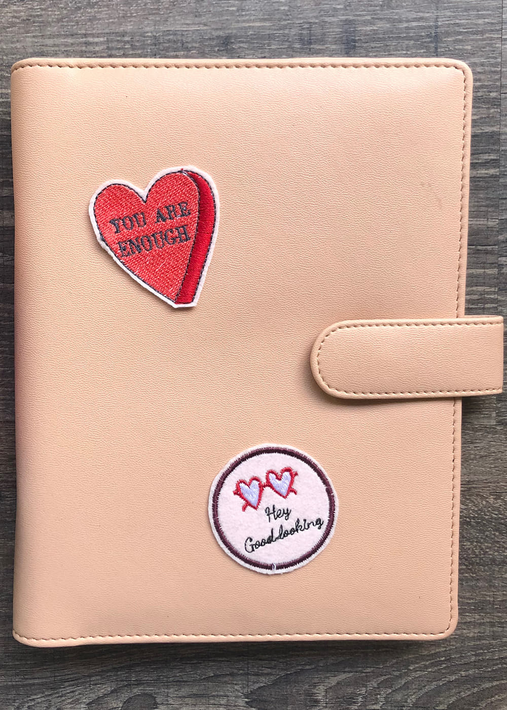 Get Faux Leather Planner-Peach Pink with Undated Monthly & Weekly Pages ...
