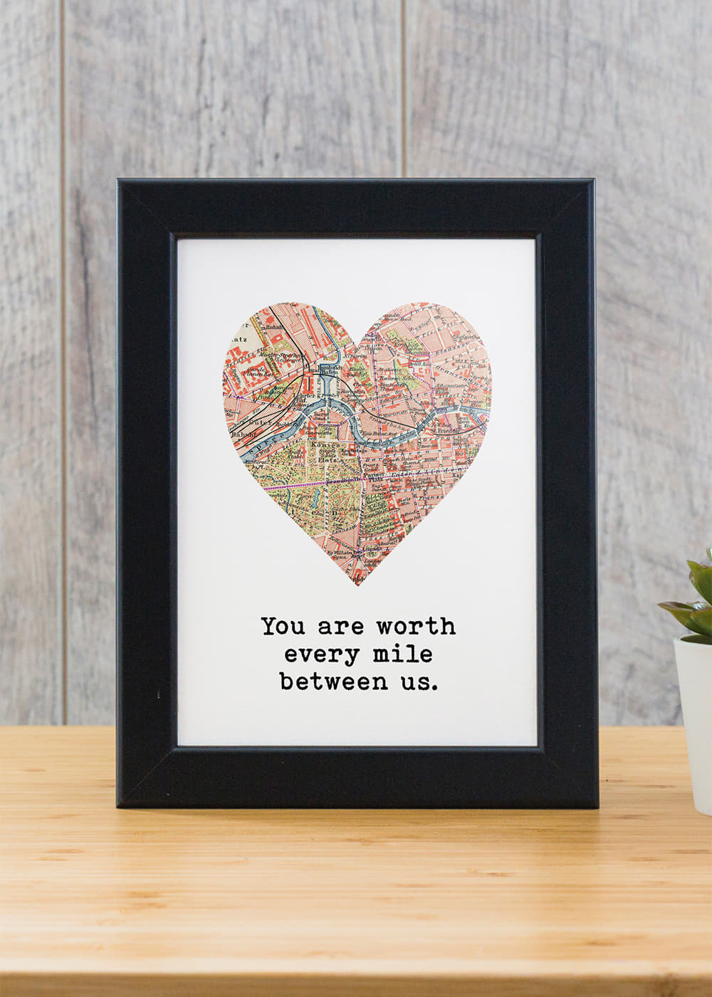Get Long Distance Love Map Art Frame at ₹ 699 | LBB Shop